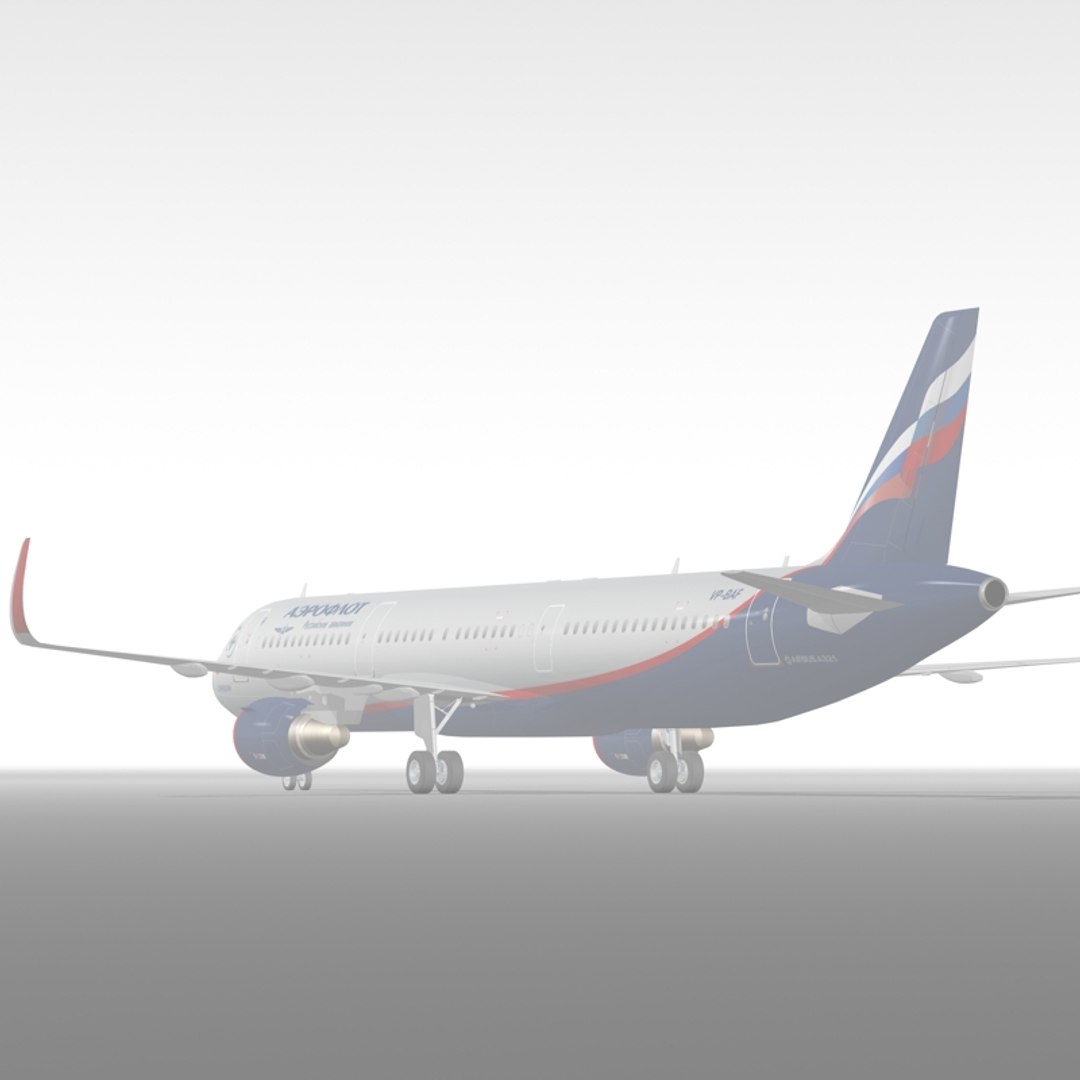 3D Model Airbus A321neo Aeroflot A321 - TurboSquid 1263943