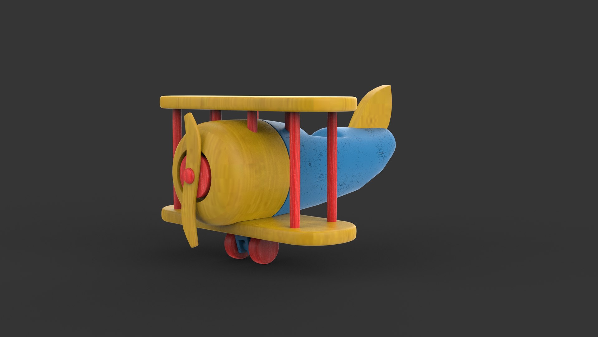 Wooden Airplane Toy 3D Model 3D Model - TurboSquid 2375223