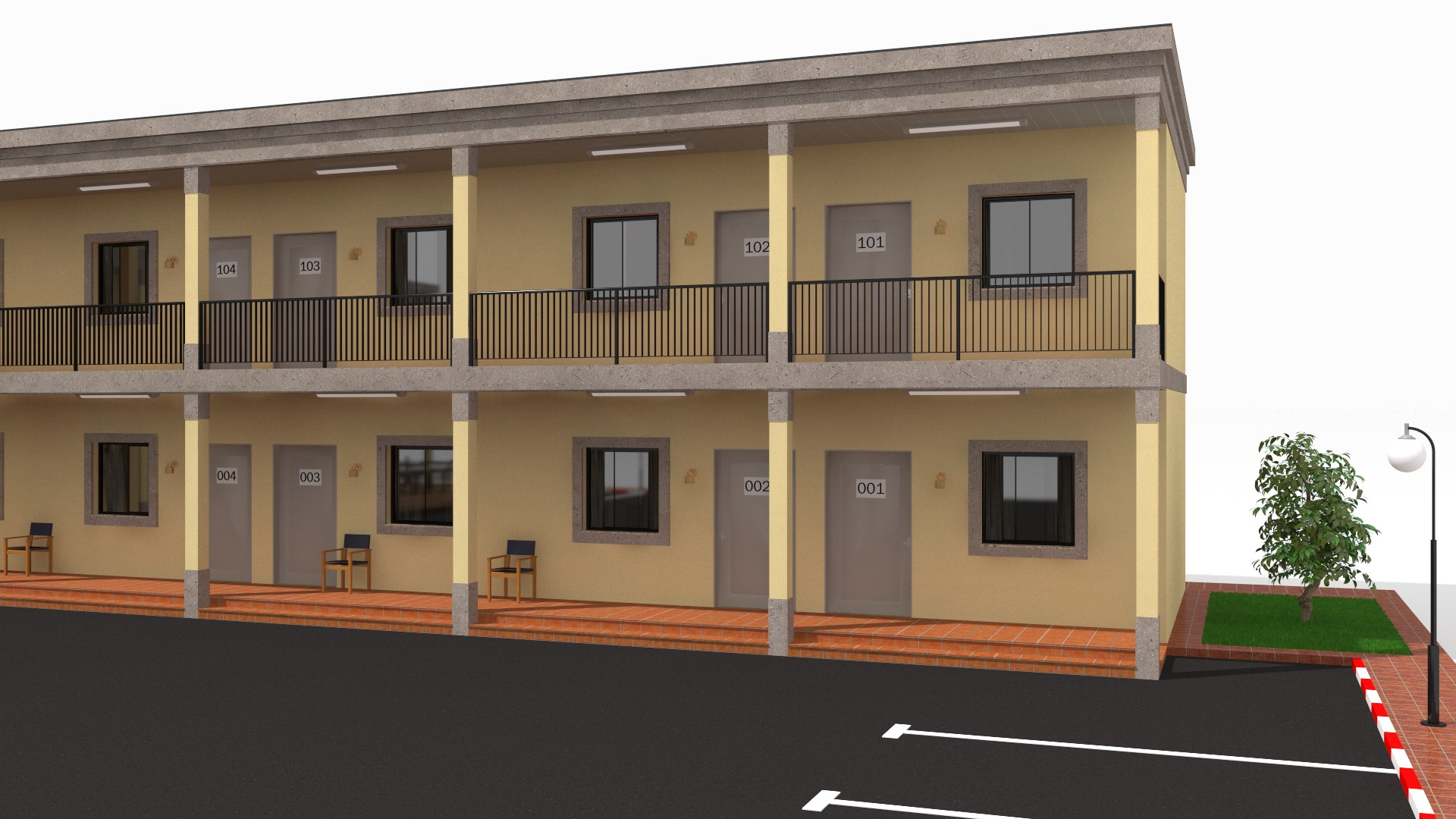 Motel 3D - TurboSquid 1784672
