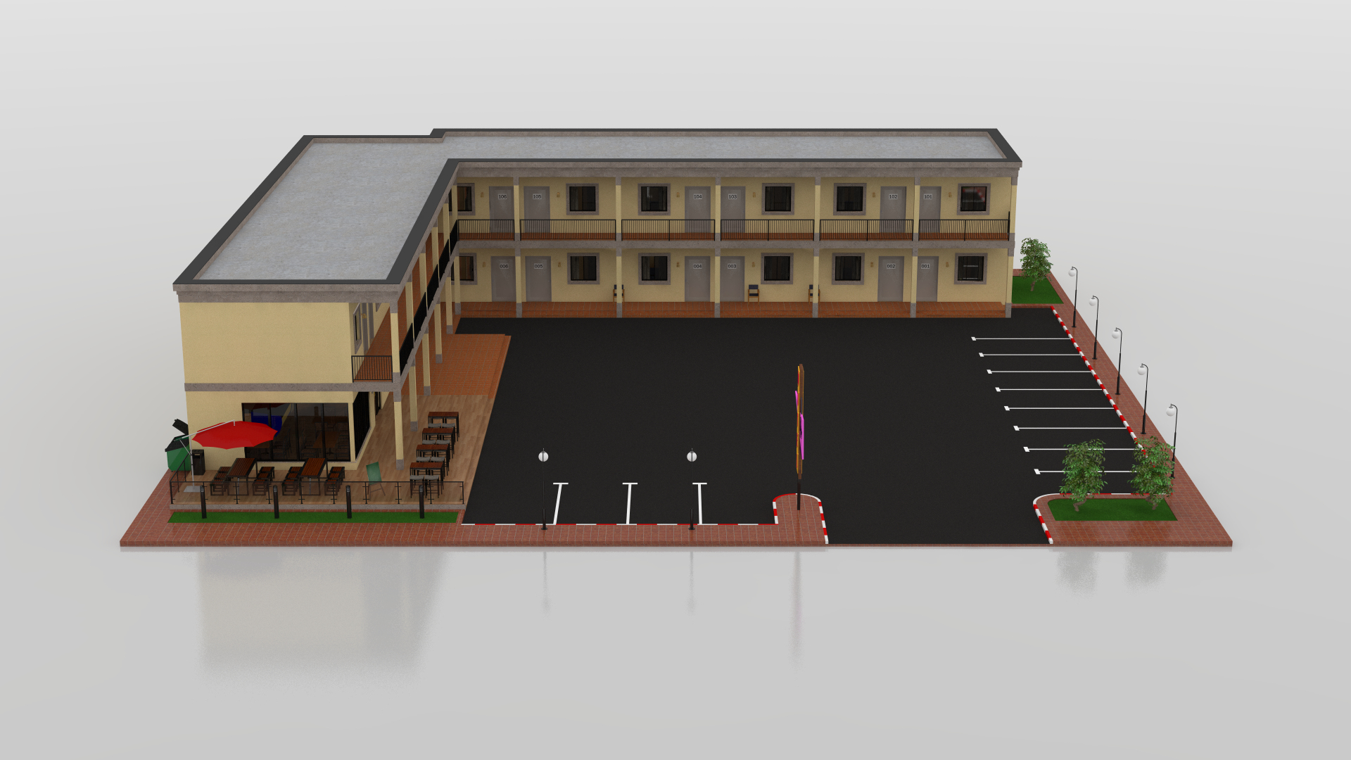 Motel 3D - TurboSquid 1784672