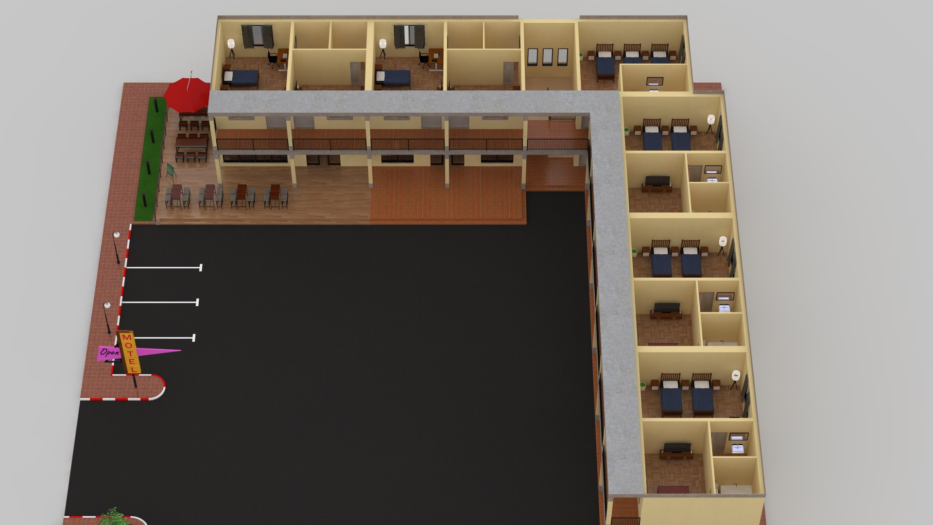 Motel 3D - TurboSquid 1784672