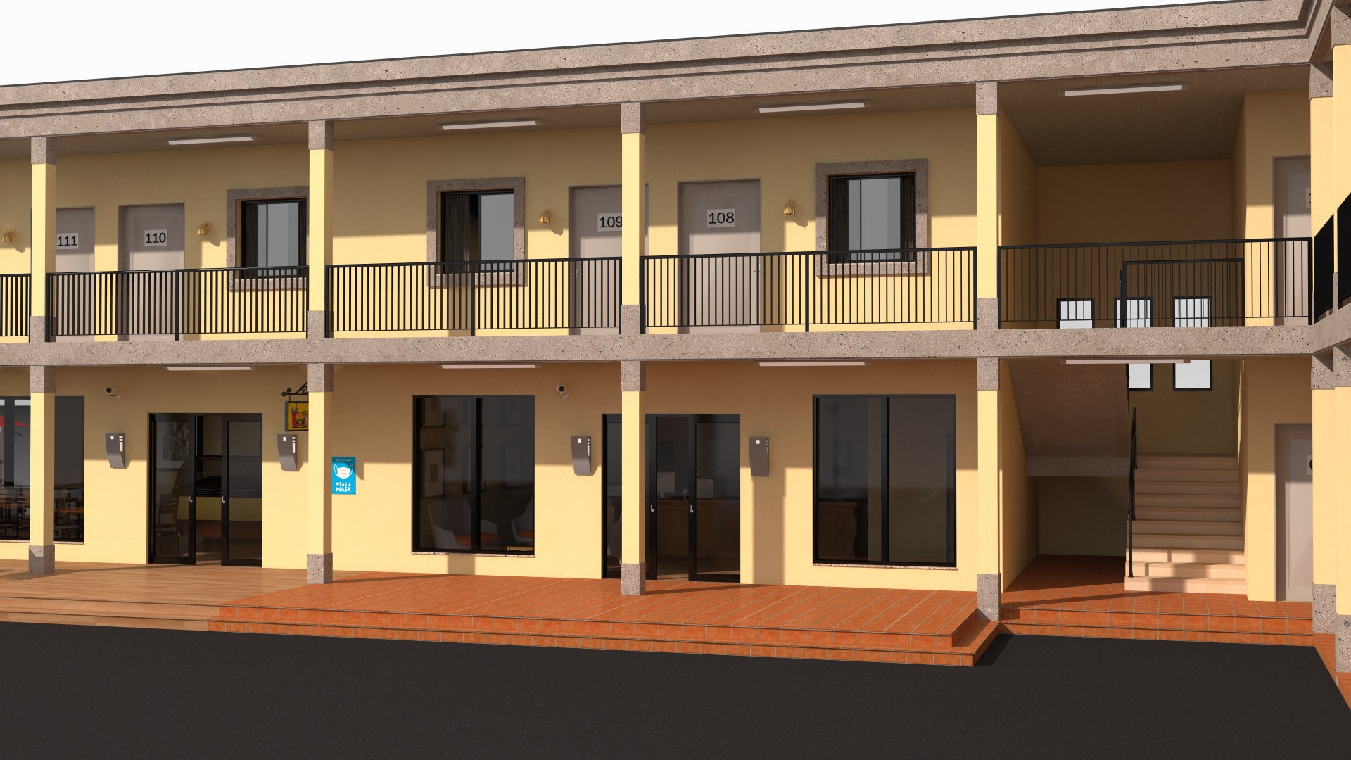 Motel 3D - TurboSquid 1784672