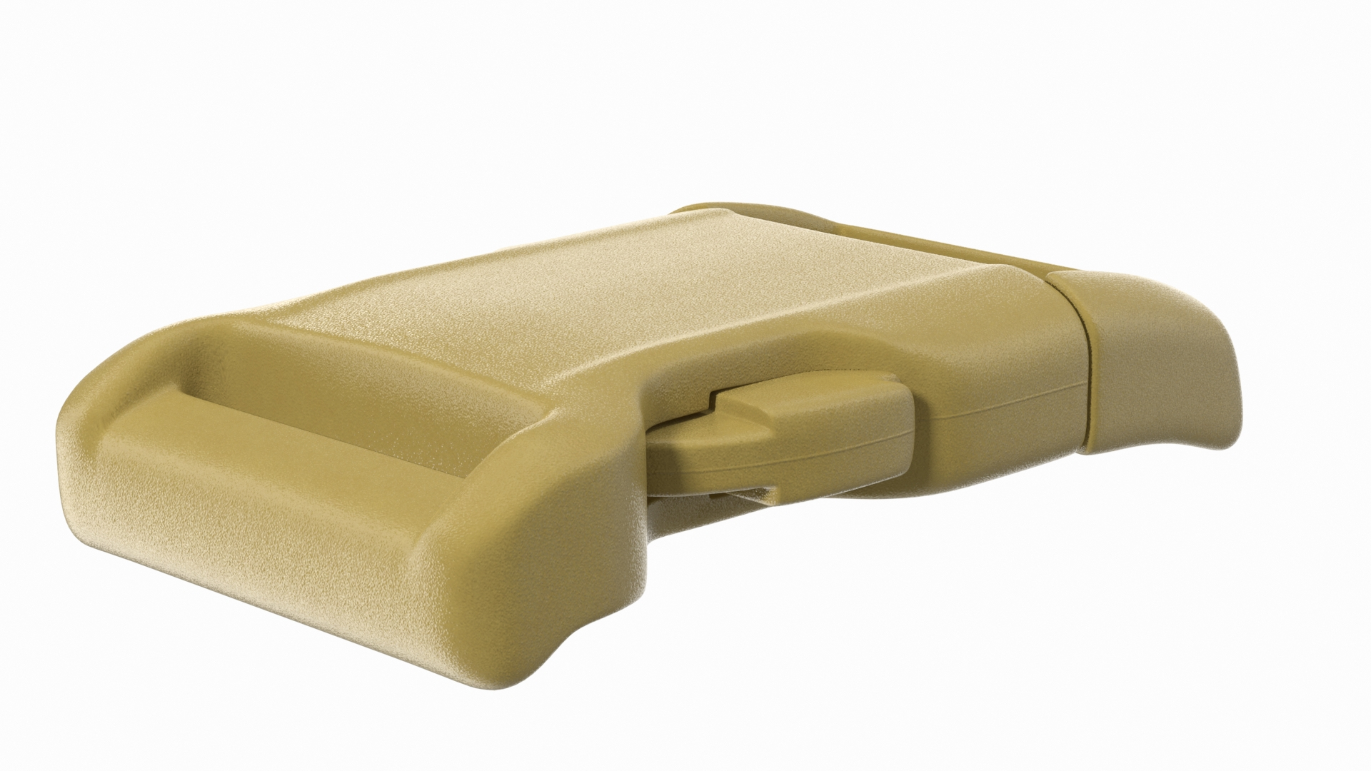 Contoured Side Release Plastic Buckle Khaki 3D Model - TurboSquid 1781634