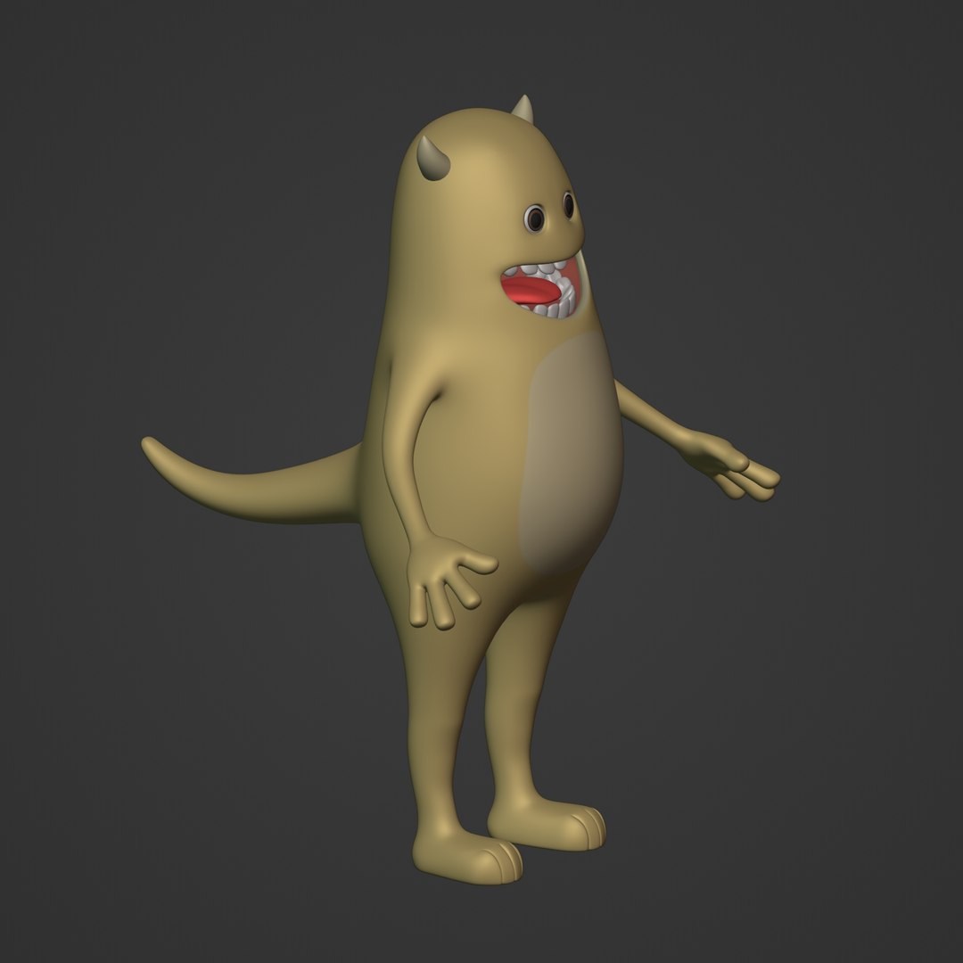 Cartoon Character Model - TurboSquid 2188964