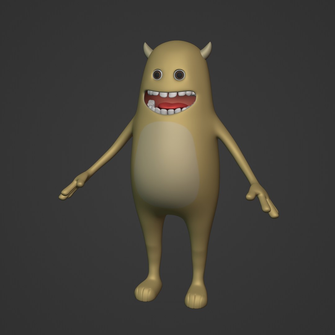Cartoon Character Model - TurboSquid 2188964
