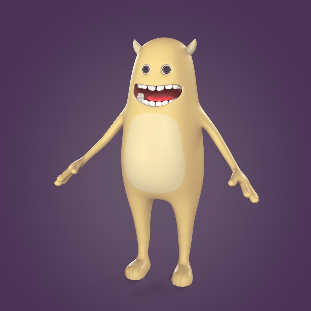 Cartoon Character Model - TurboSquid 2188964