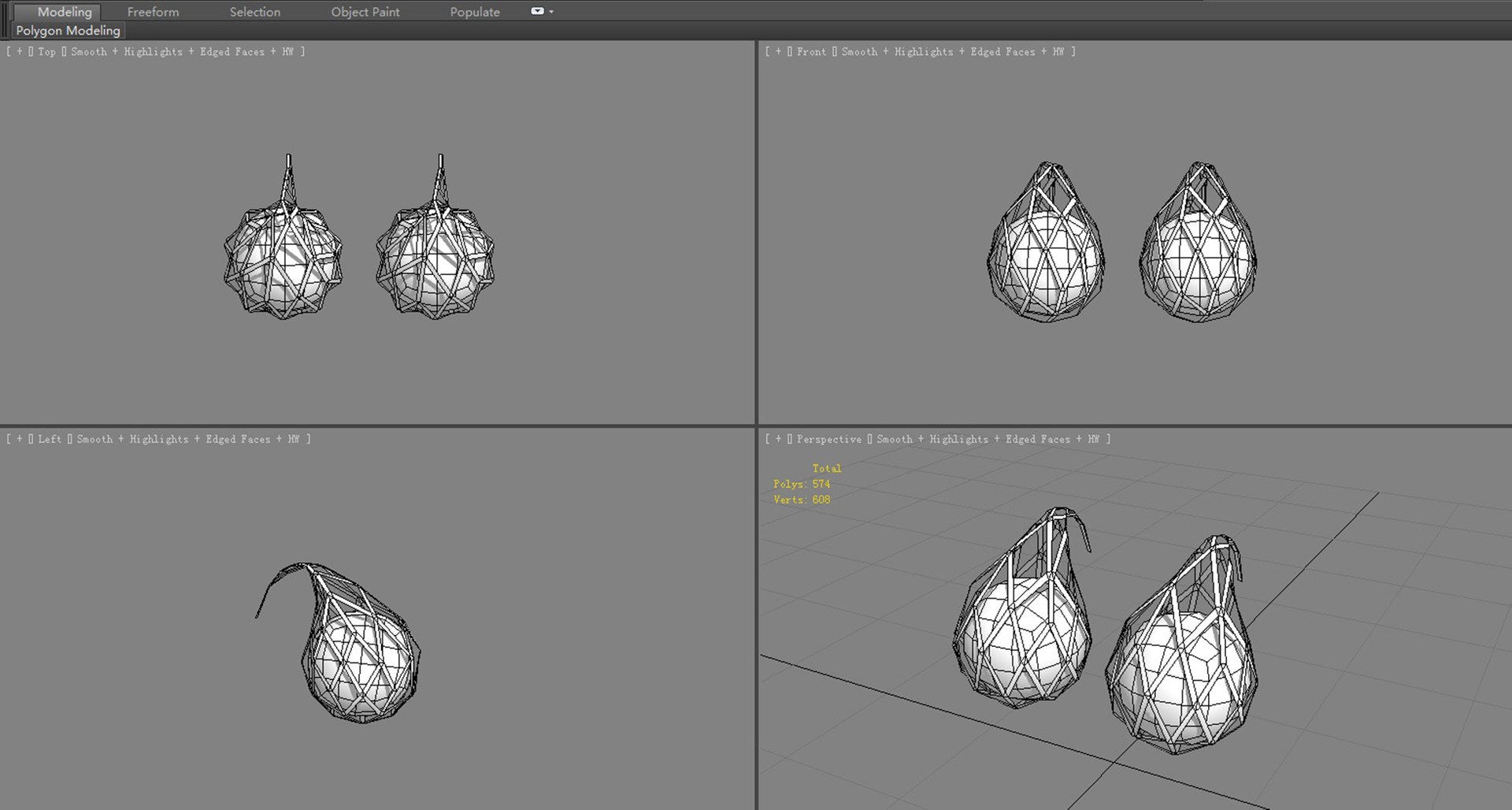 Cartoon Football And Basketball - Net Bag 3D Model - TurboSquid 1950735