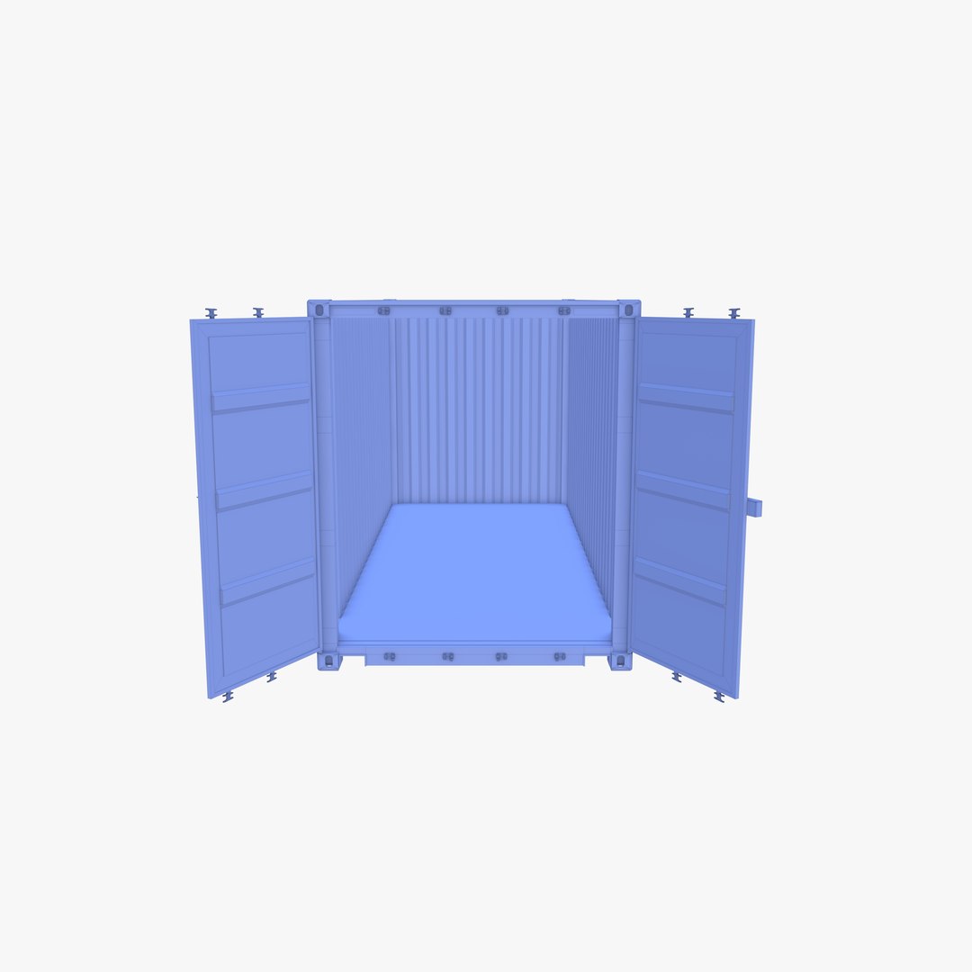 20ft Shipping Container High Cube 3D Model - TurboSquid 1933689