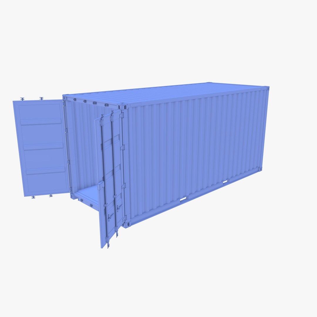 20ft Shipping Container High Cube 3D Model - TurboSquid 1933689