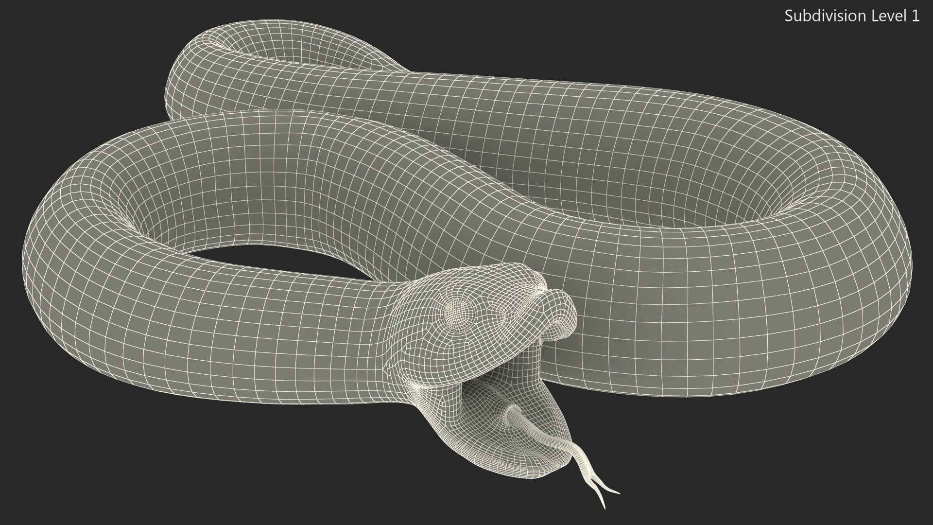 Beige Hognose Snake Attack 3D Model - TurboSquid 1476108
