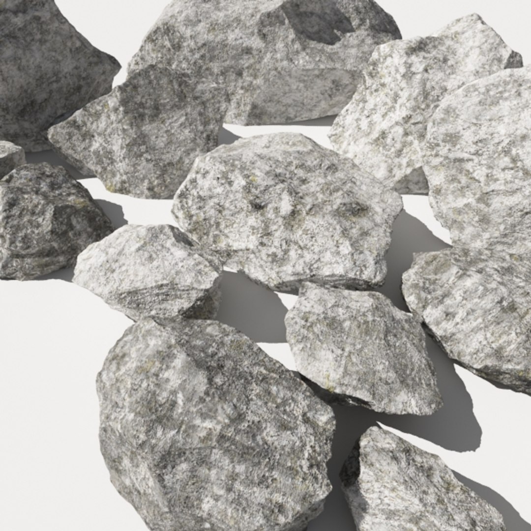 3d Jagged Rocks Stones - Model