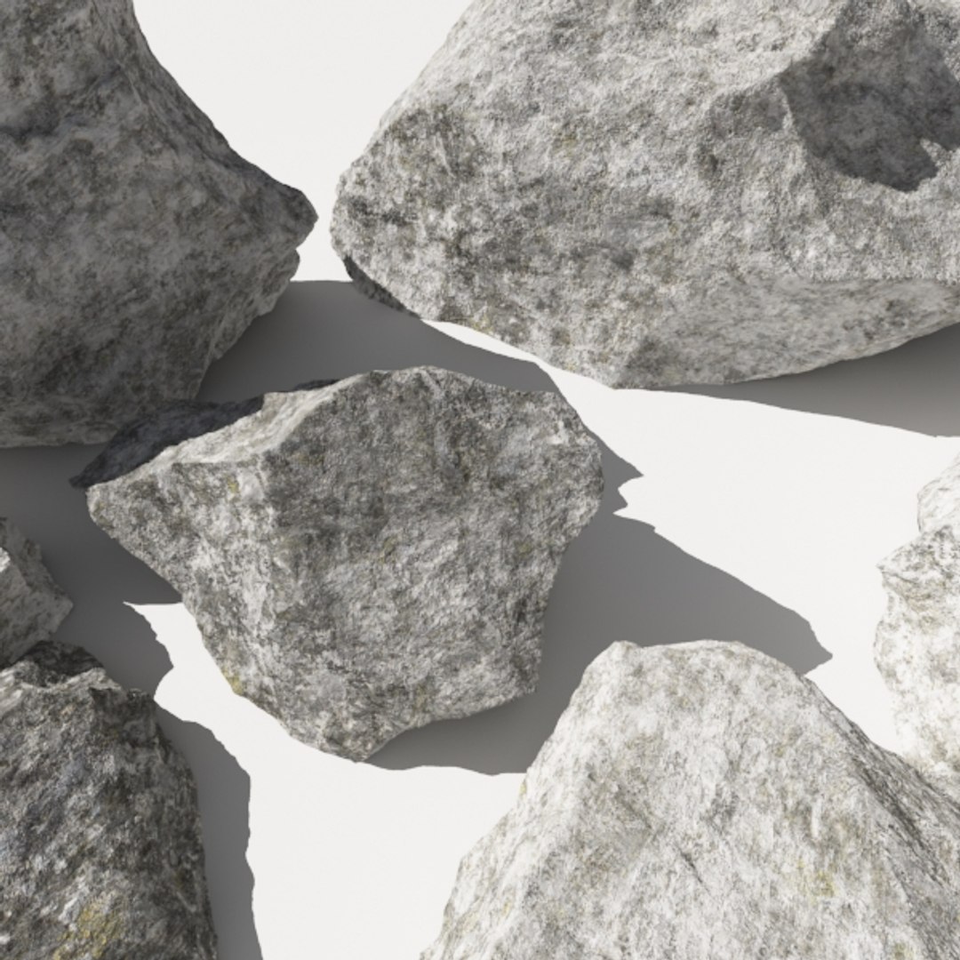 3d Jagged Rocks Stones - Model