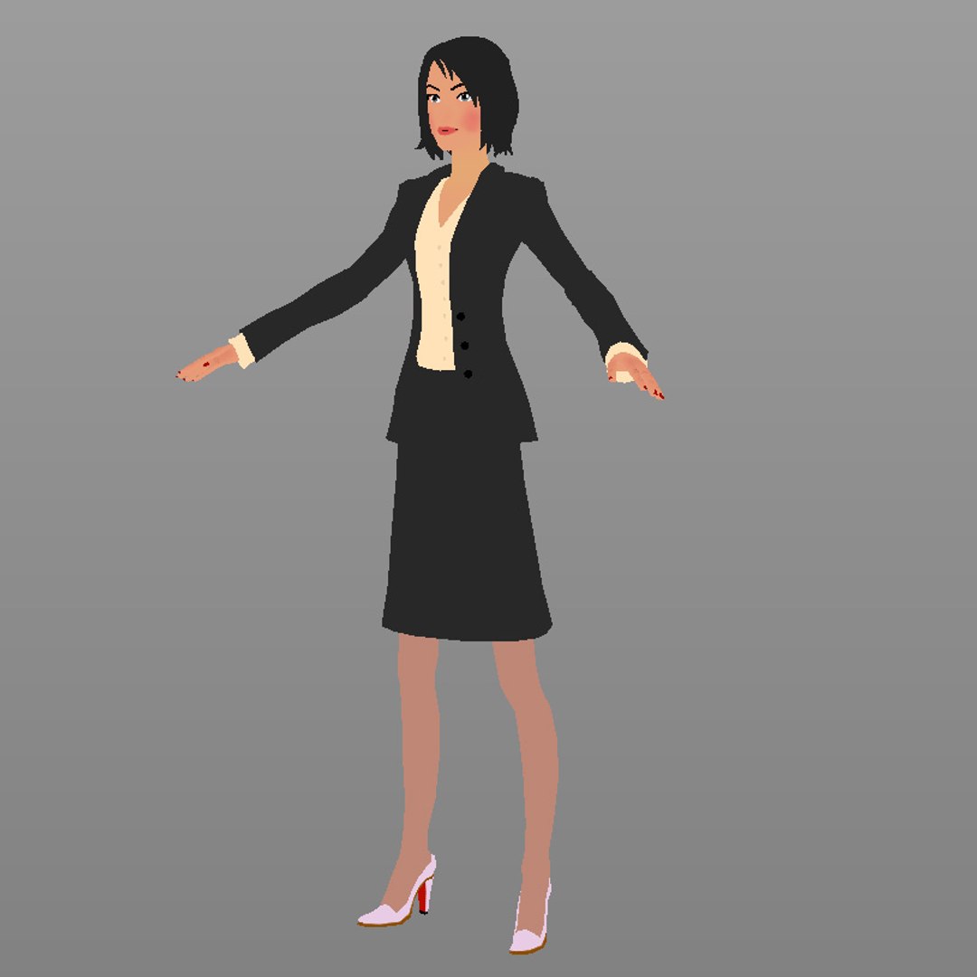 3d Business Woman