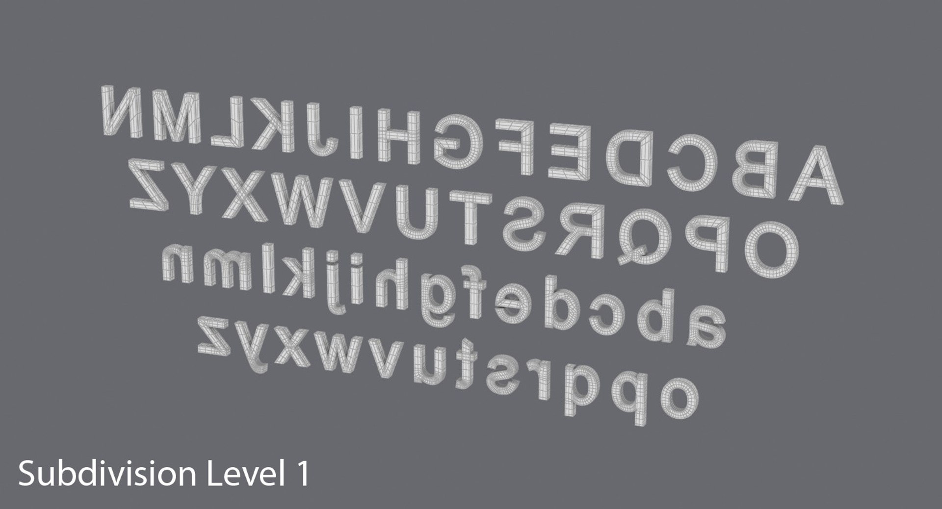 max arial alphabet letters