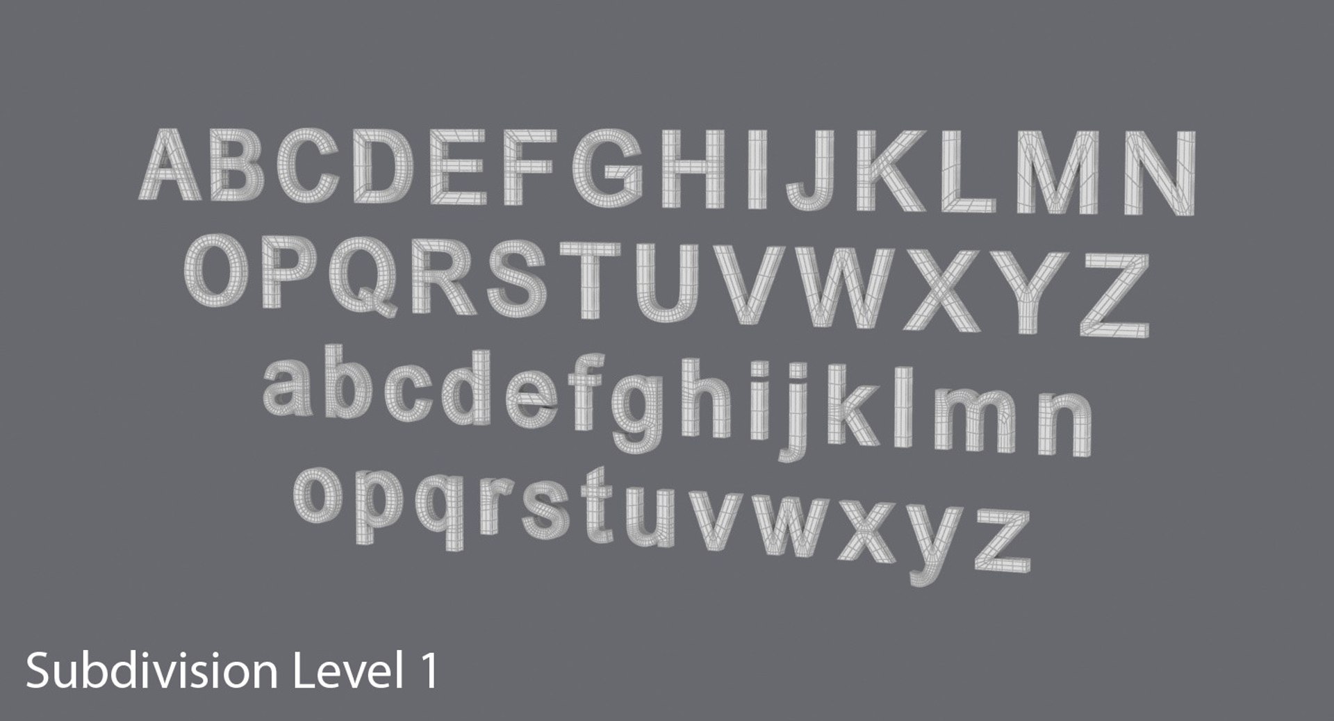 max arial alphabet letters