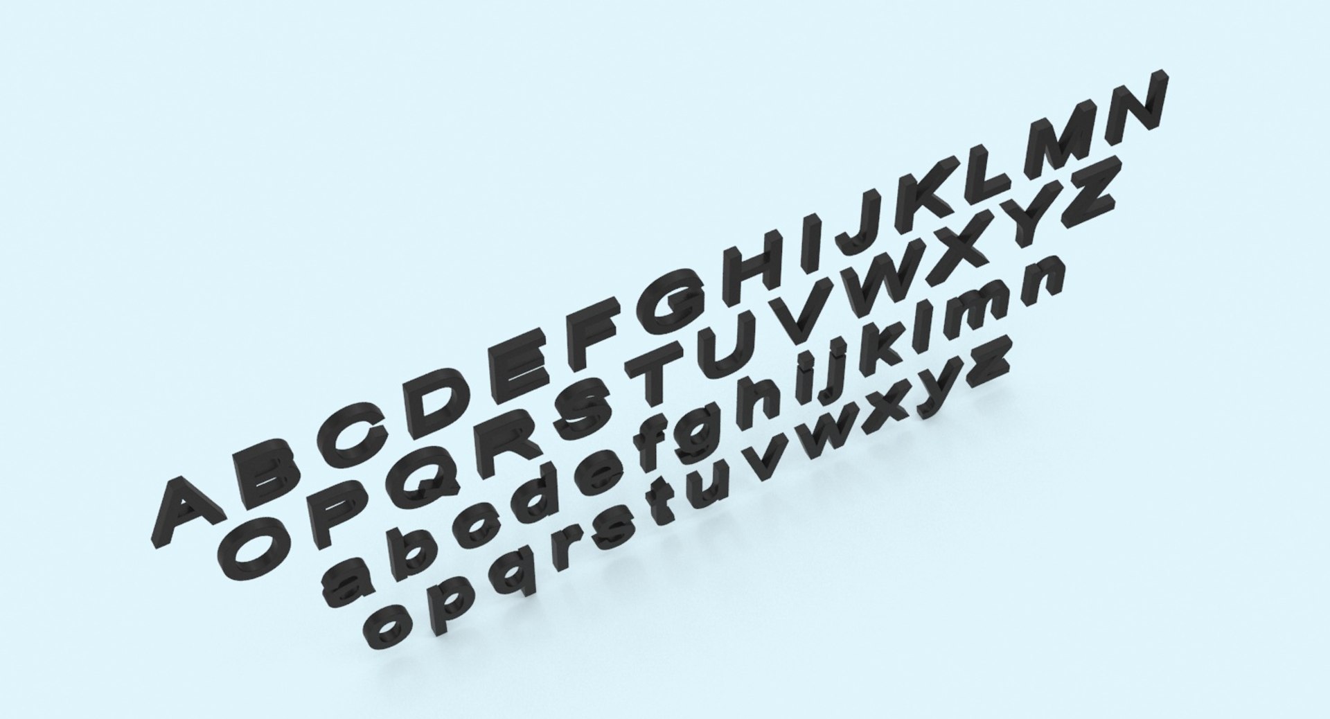 max arial alphabet letters