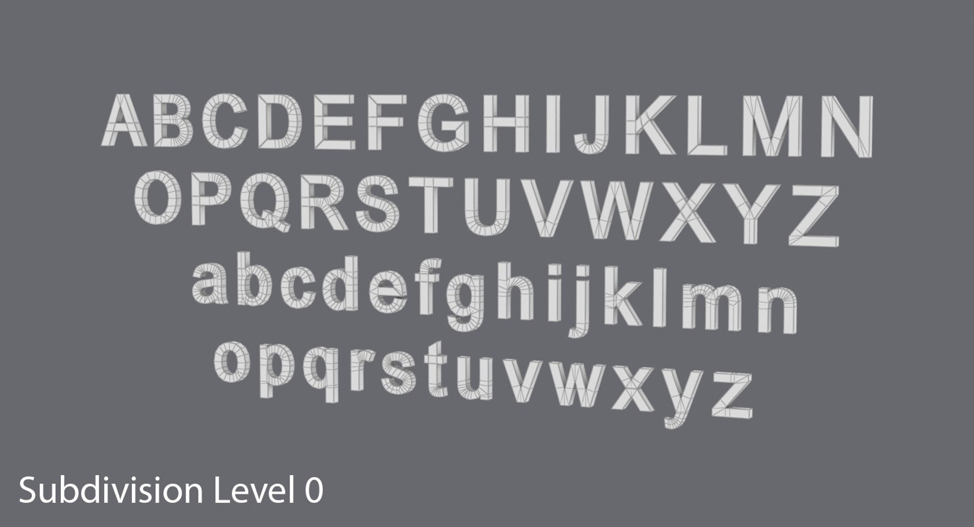 max arial alphabet letters