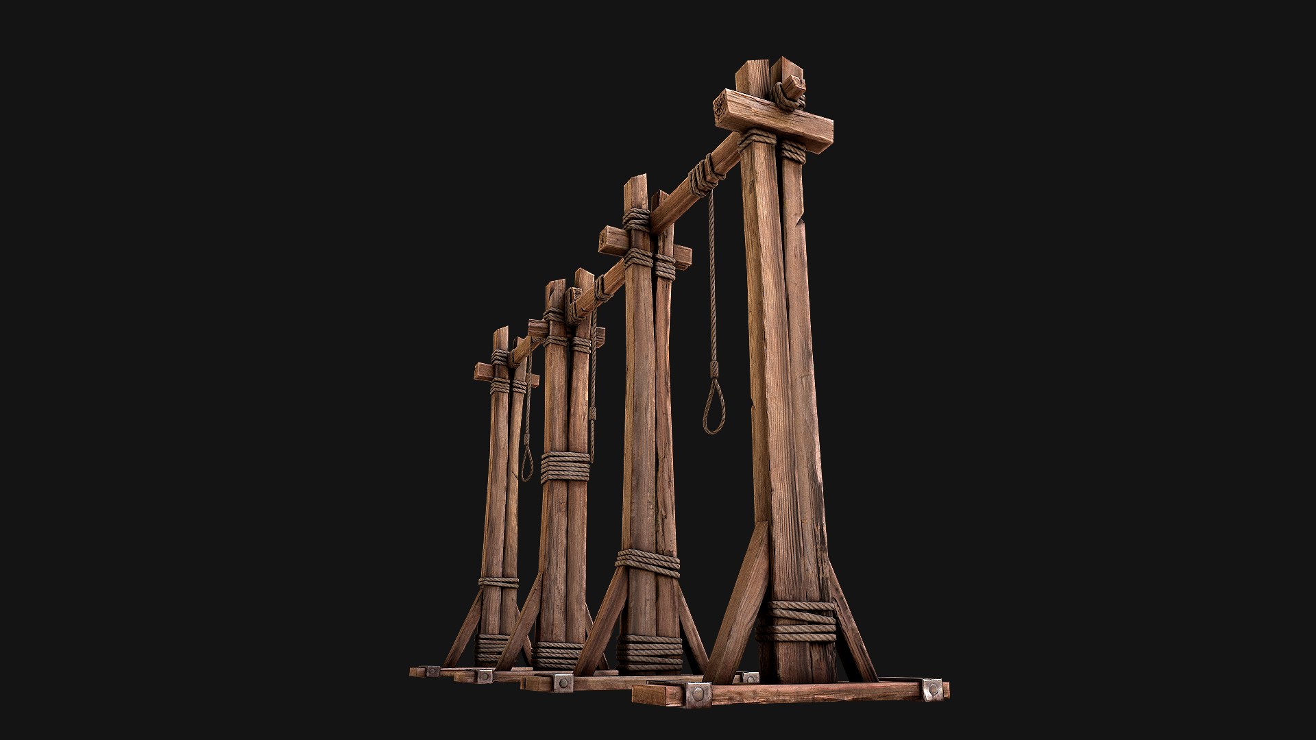 3D Medieval Gallows Torture model - TurboSquid 1992050