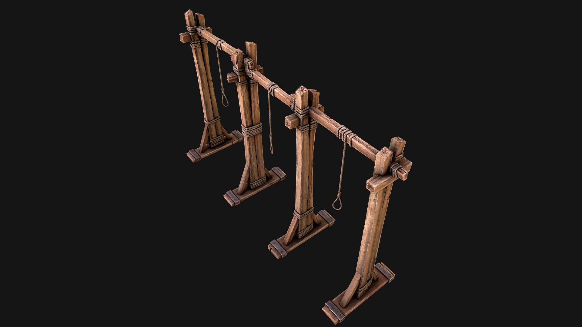 3D Medieval Gallows Torture model - TurboSquid 1992050