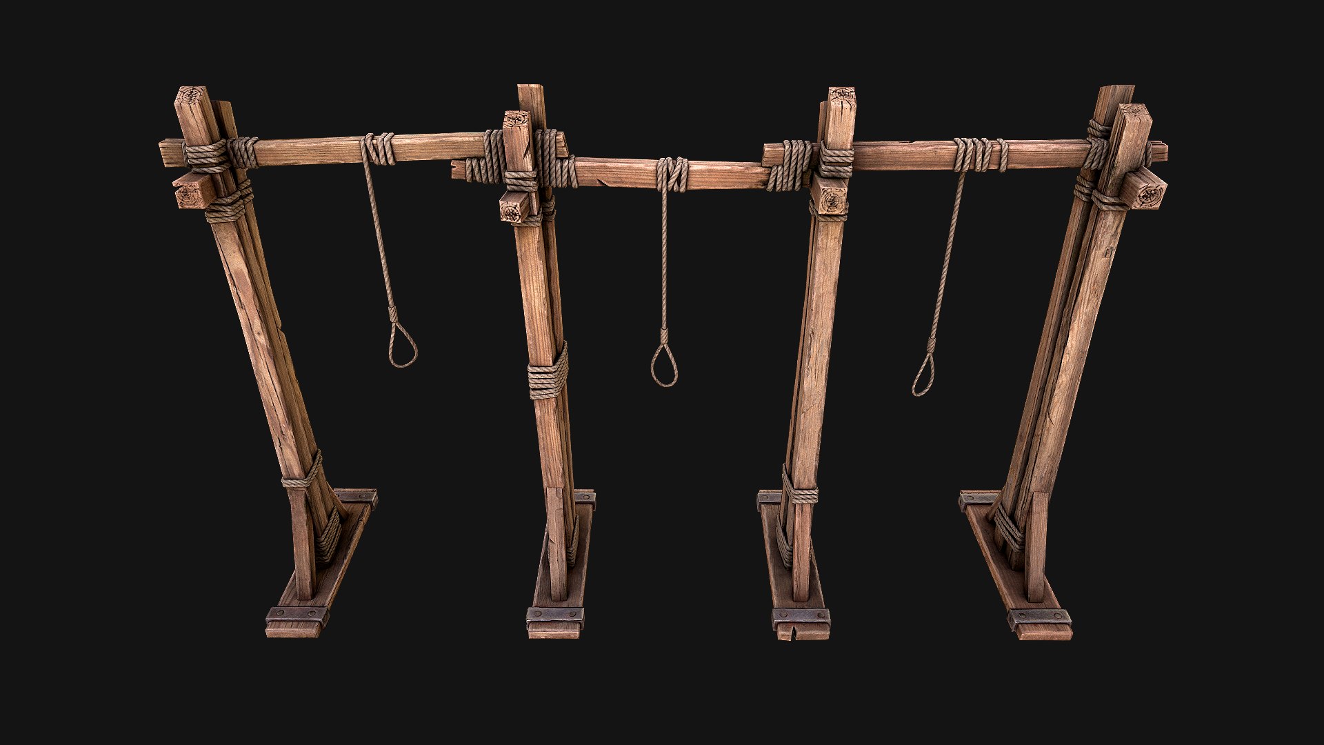 3D Medieval Gallows Torture model - TurboSquid 1992050
