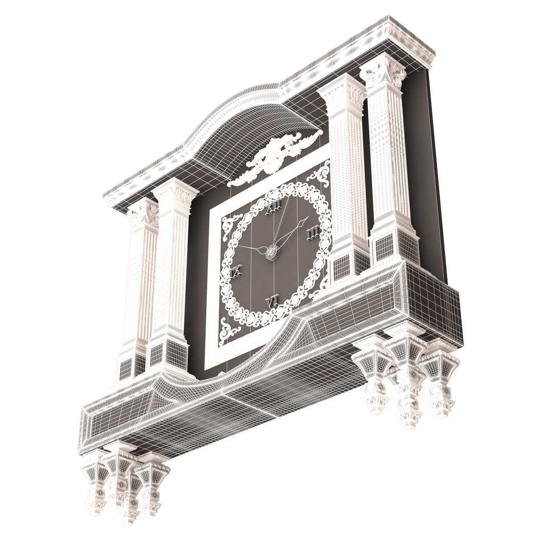 Classic Clock 09 Gold 3D Model - TurboSquid 2137368