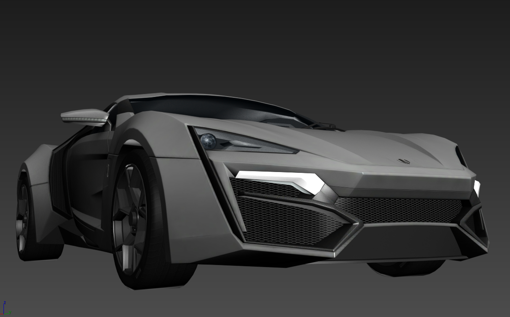 3D lykan hypersport model - TurboSquid 1186431