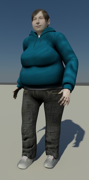 fat female human 3ds