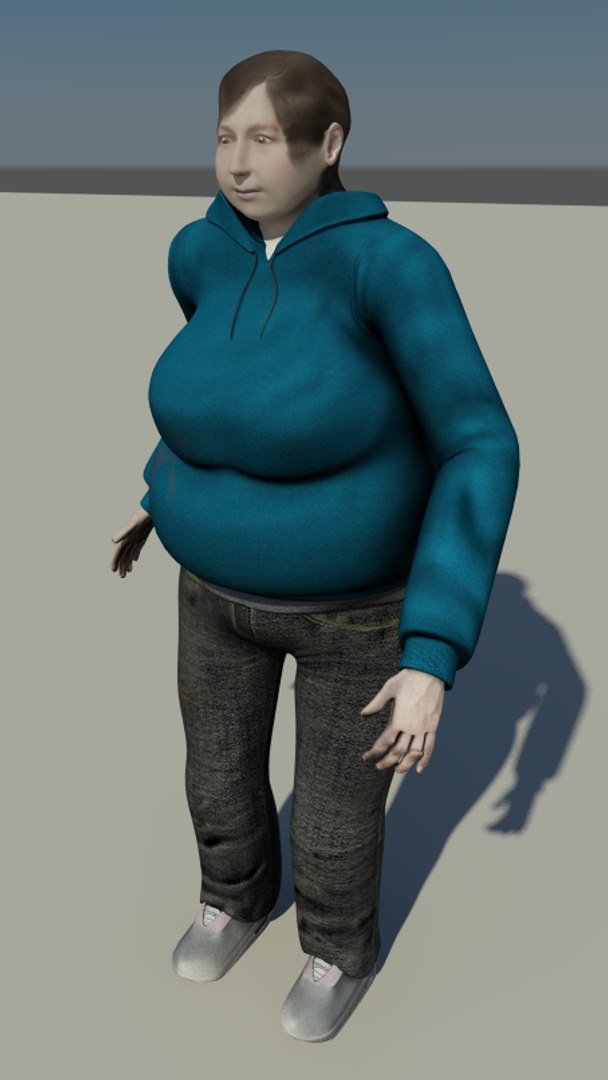 Fat Female Human 3ds