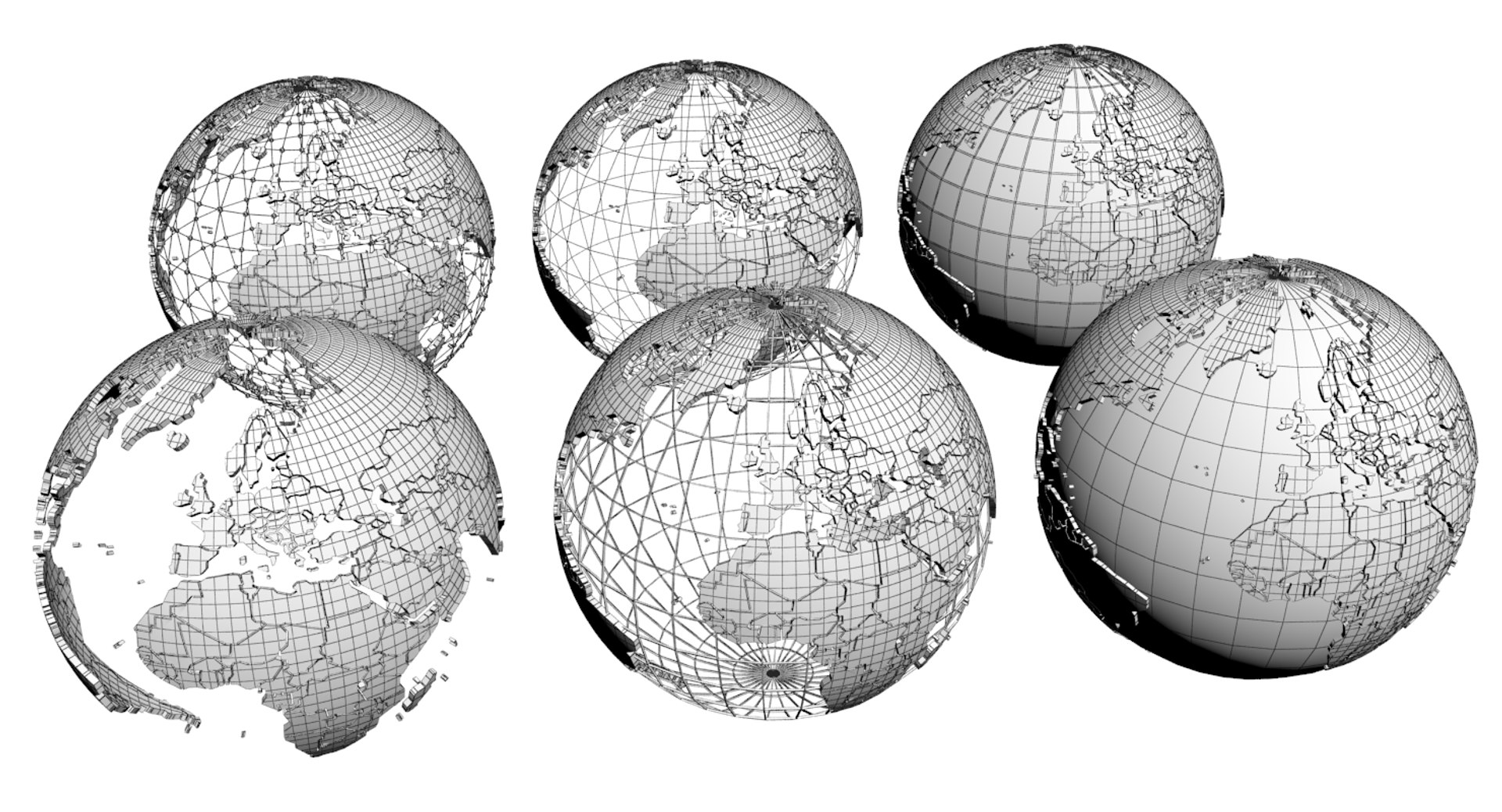 3D Model Geopolitical Globe - TurboSquid 1261522