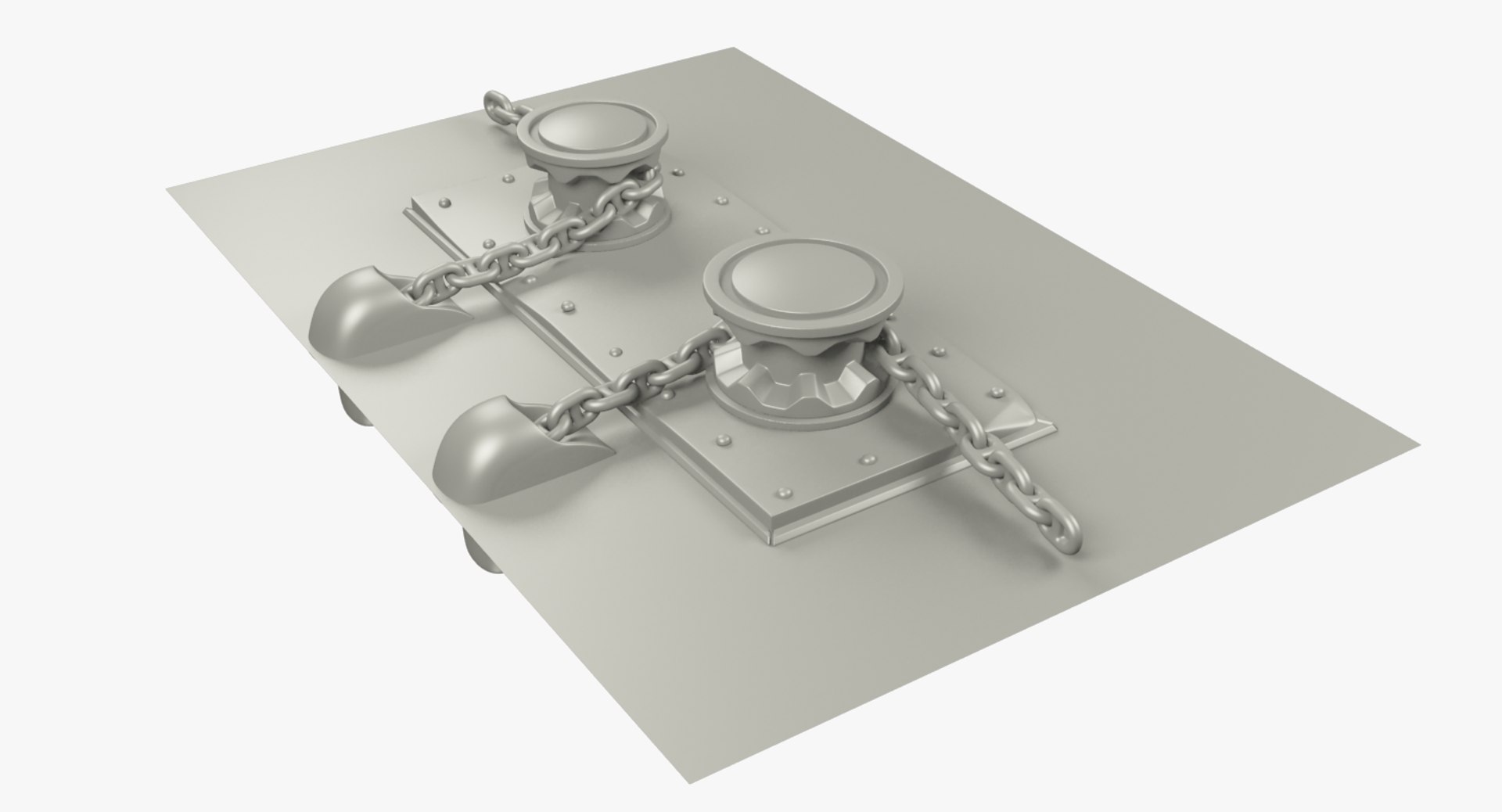 3D Ship Anchor Chain Winch Model - TurboSquid 1309129