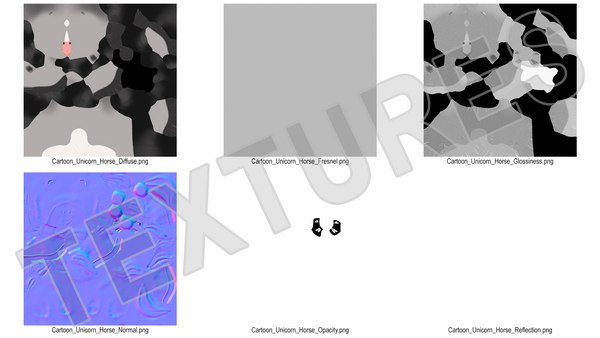 3D Cartoon White Horse Rigged for Maya - TurboSquid 1761377