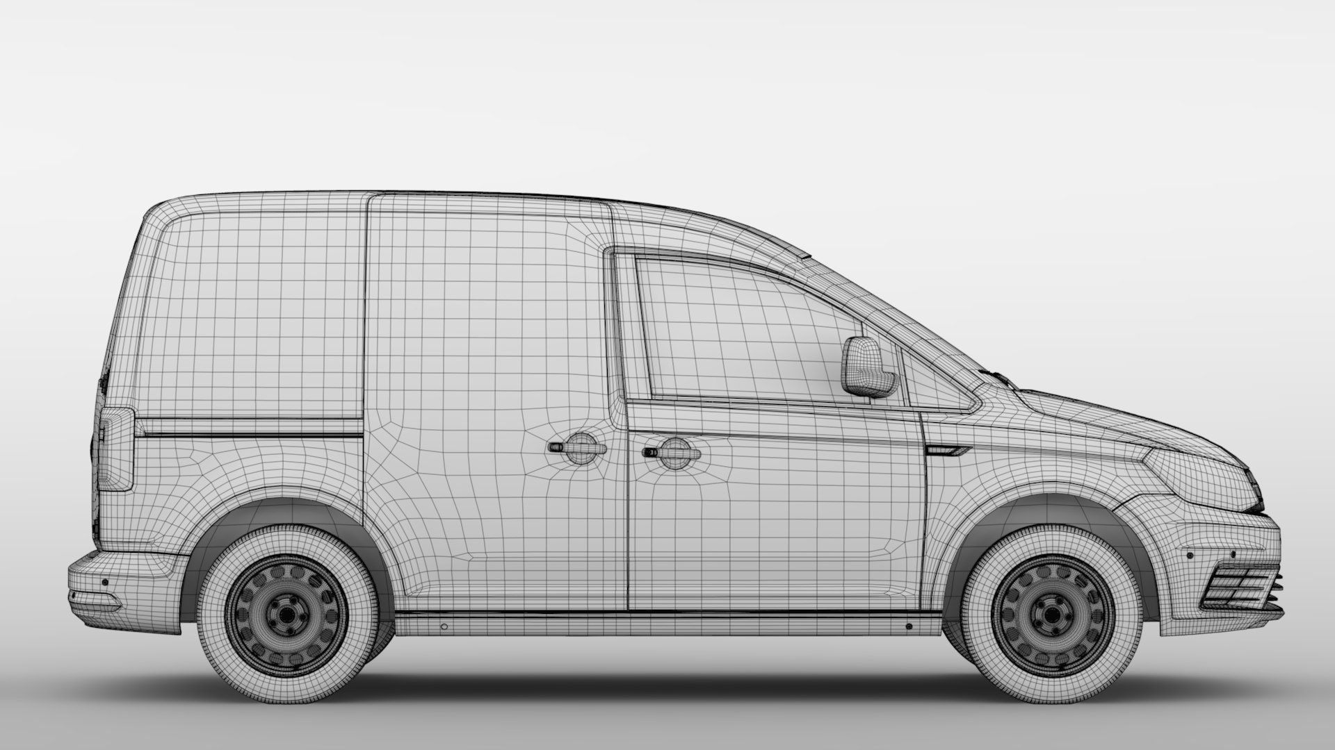 3D Volkswagen Caddy Panel Van Model - TurboSquid 1197104