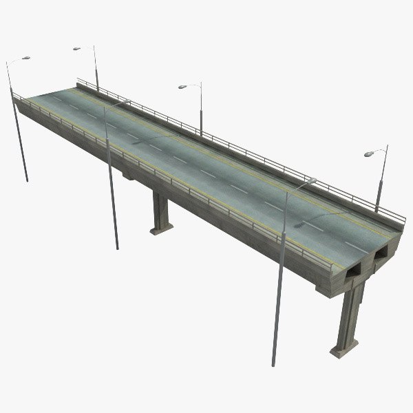 highway street road sets 3d model