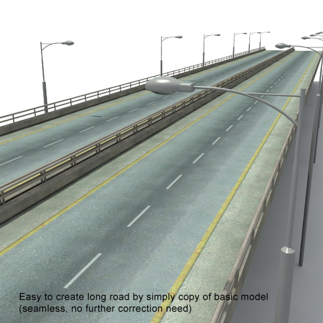 Highway Piece 3d Max