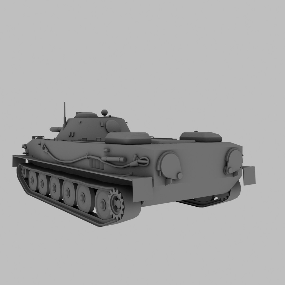Pt-76 Tank Soviet 3d Model