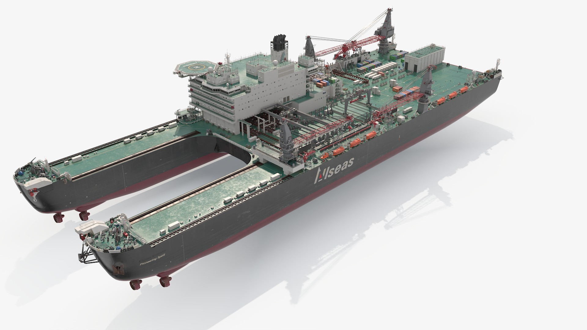 Pioneering Spirit Construction Vessel Allseas 3D - TurboSquid 2464951