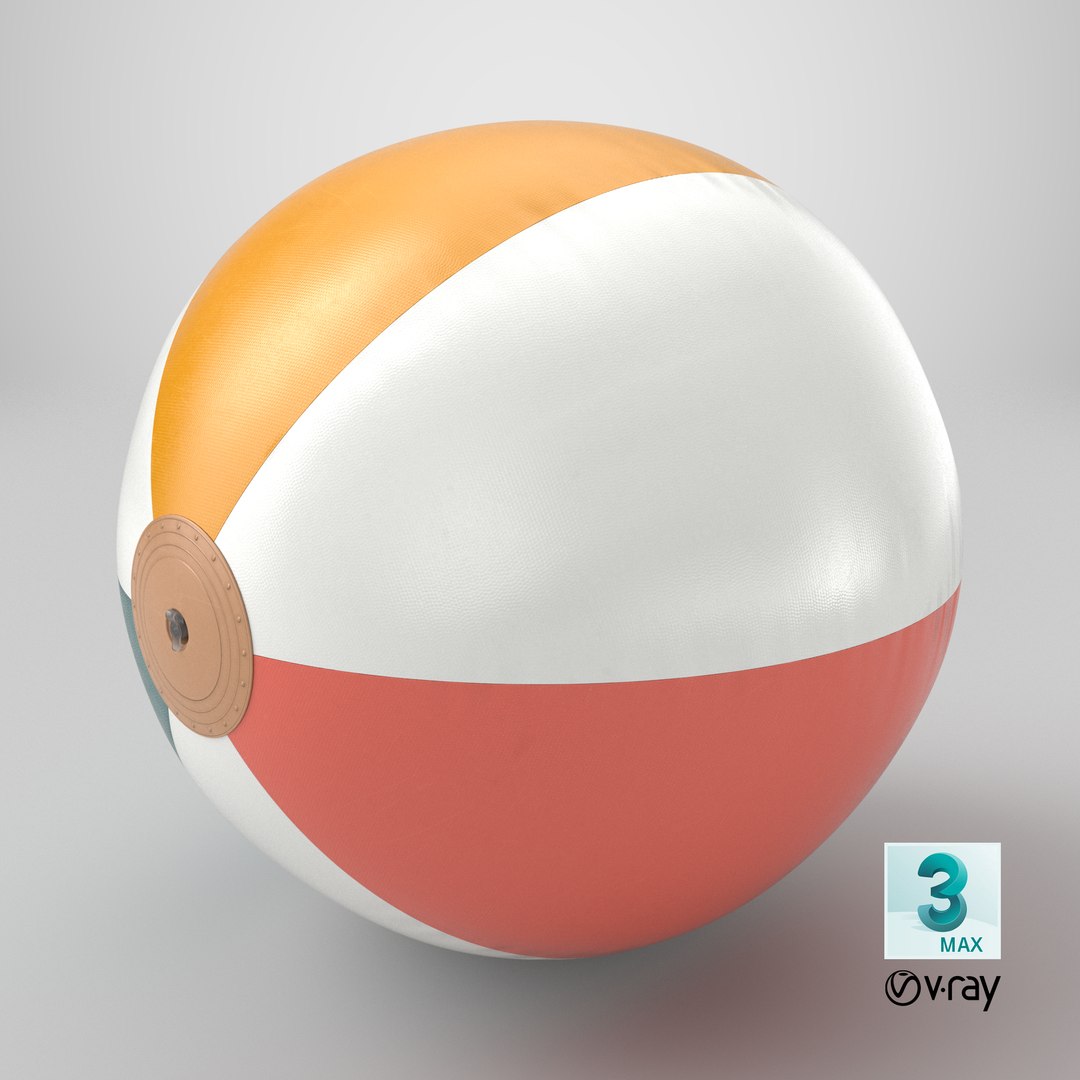 Inflatable Beach Ball PBR 3D Model - TurboSquid 2418220