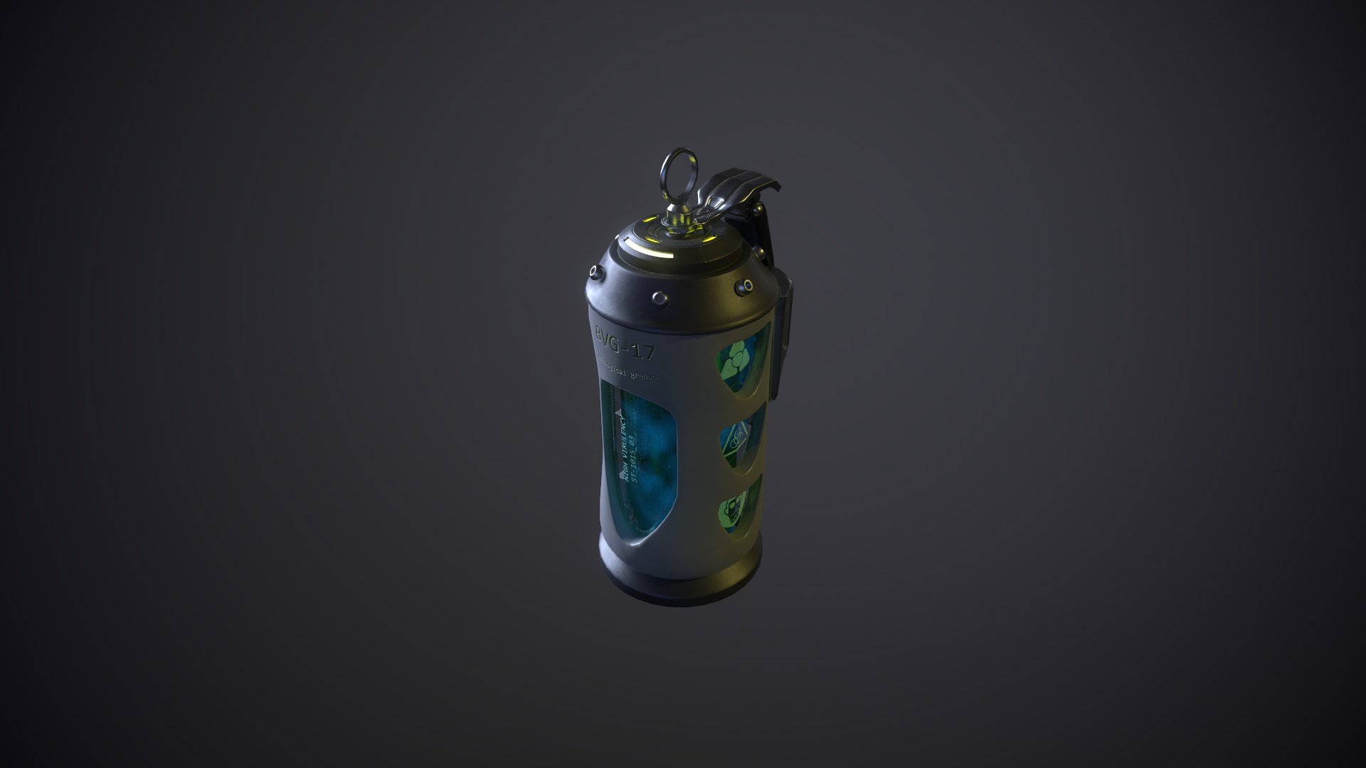 3D Grenade Biohazard Model - TurboSquid 1474679
