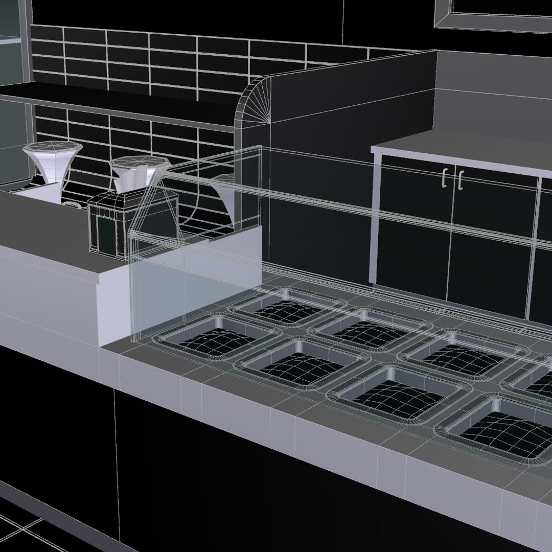 3d 16 Handles Yogurt Bar