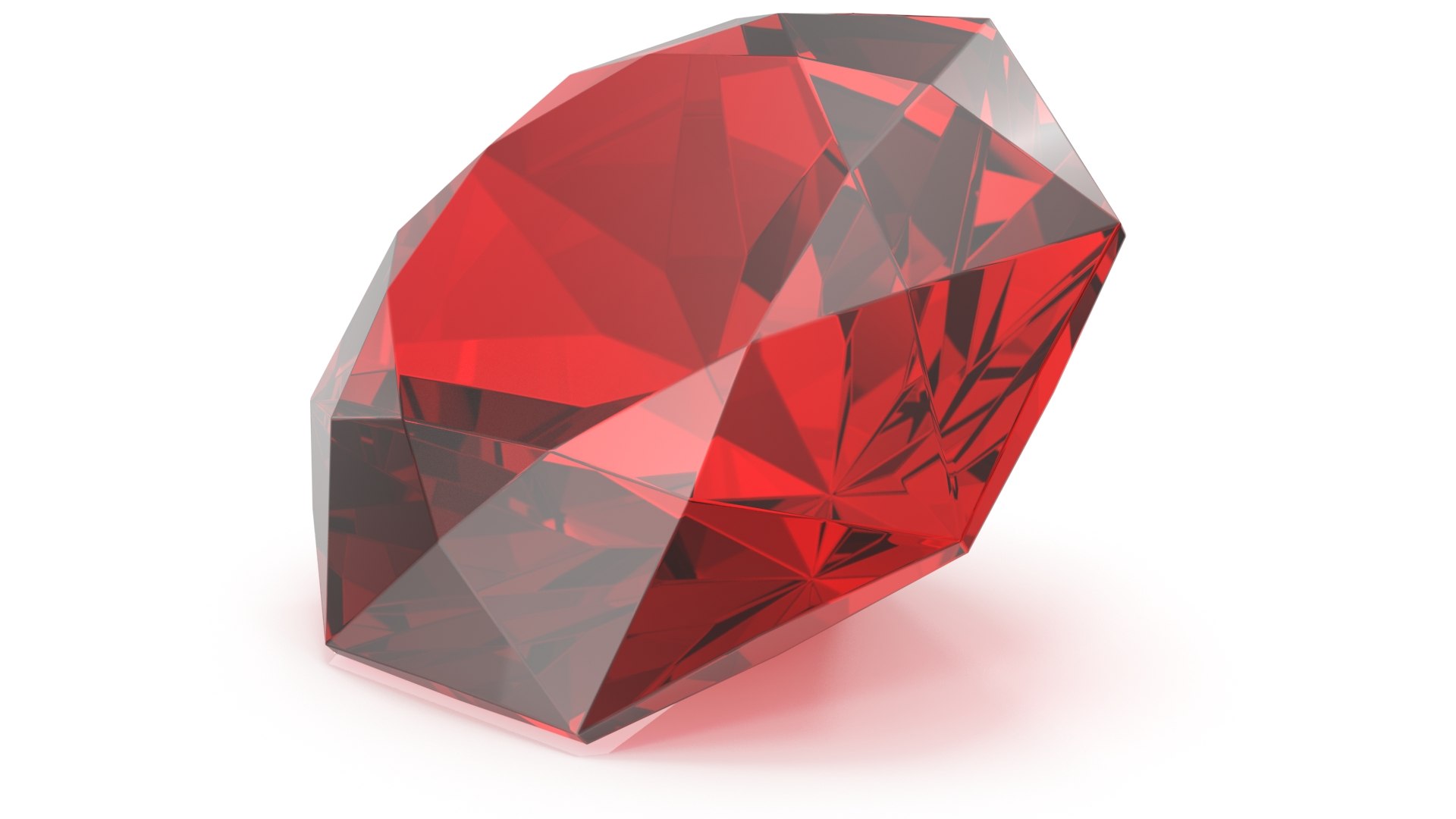 3D Model Single Cut Ruby - TurboSquid 1837817