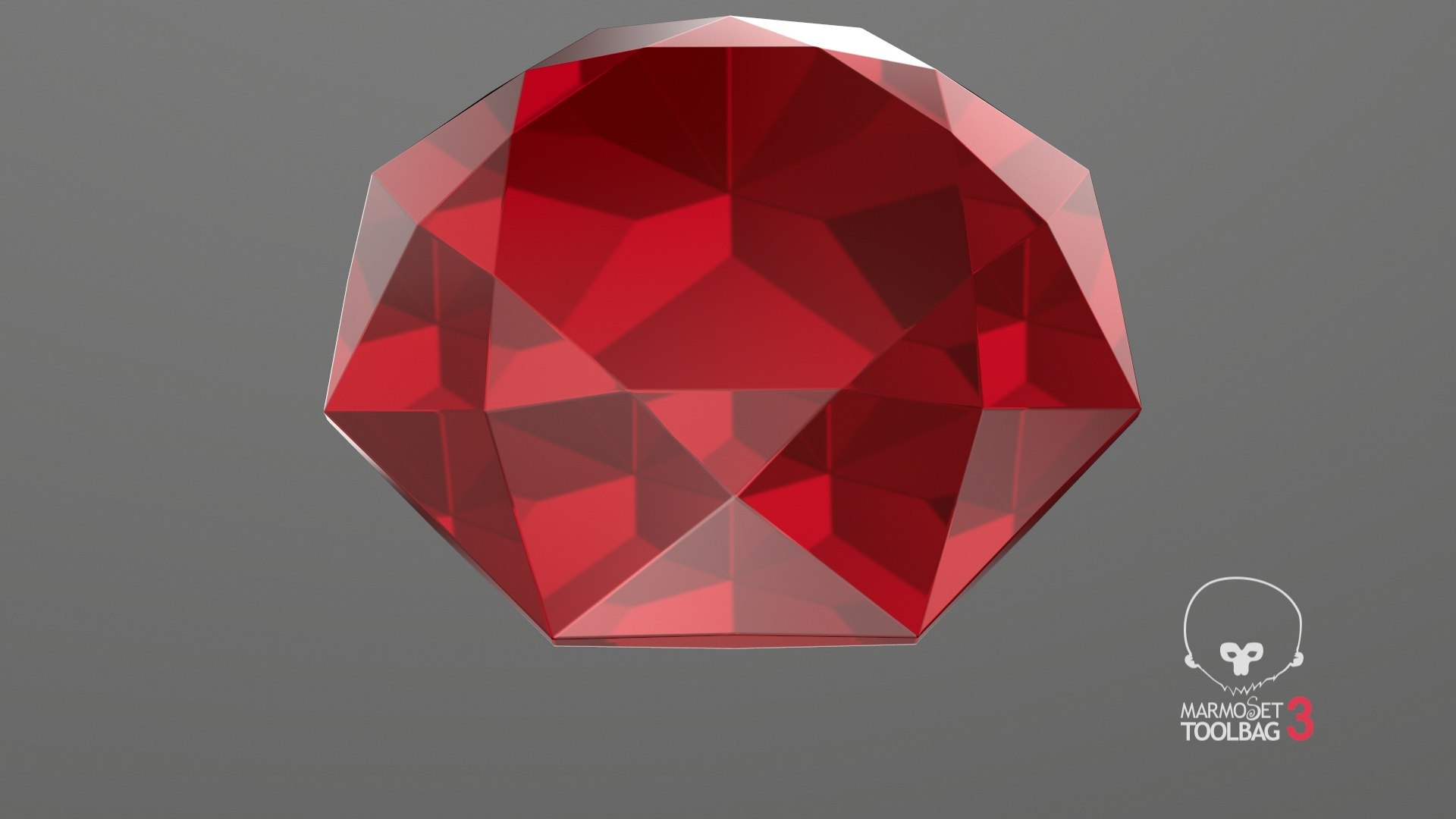3D Model Single Cut Ruby - TurboSquid 1837817