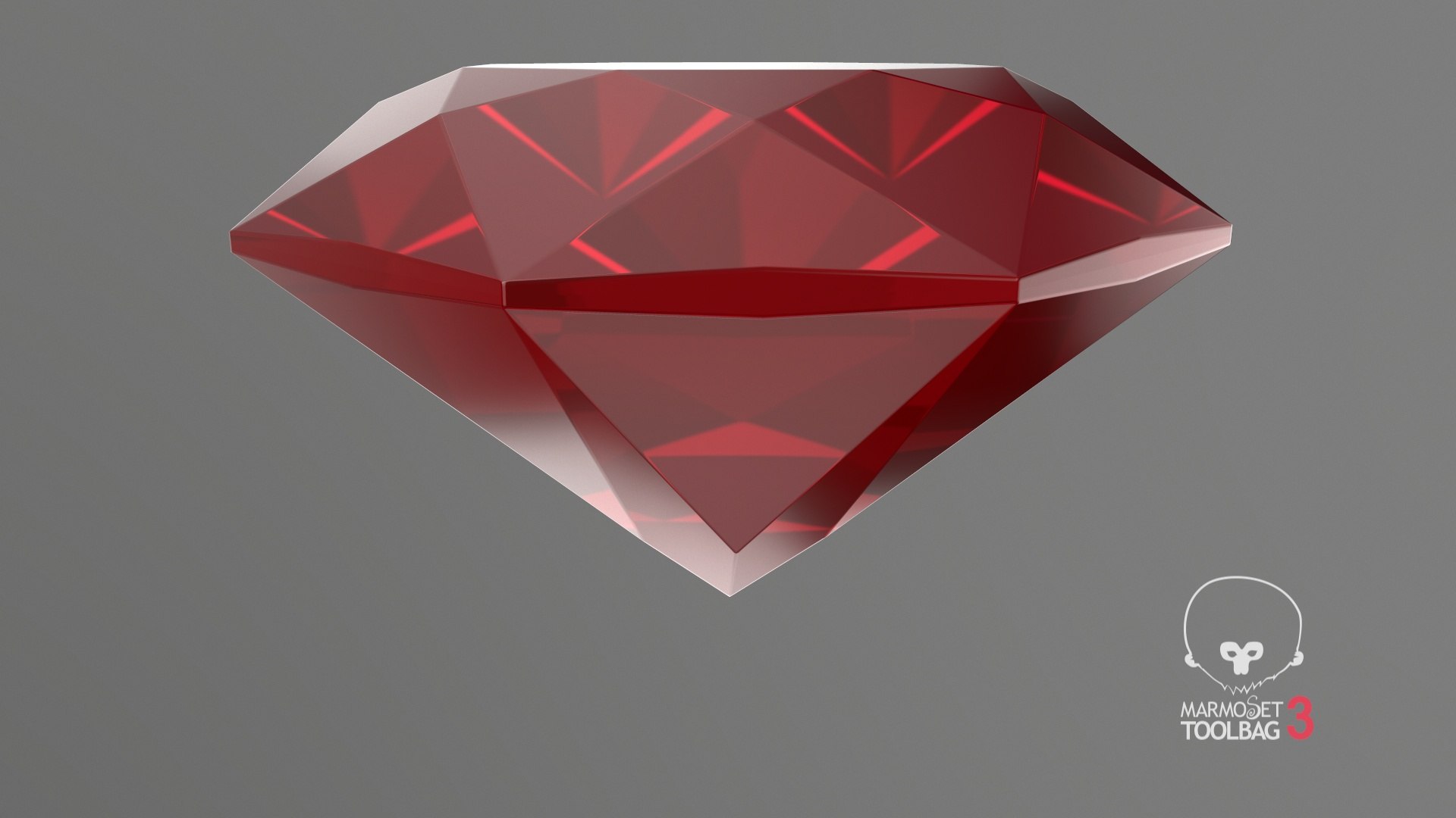 3D Model Single Cut Ruby - TurboSquid 1837817