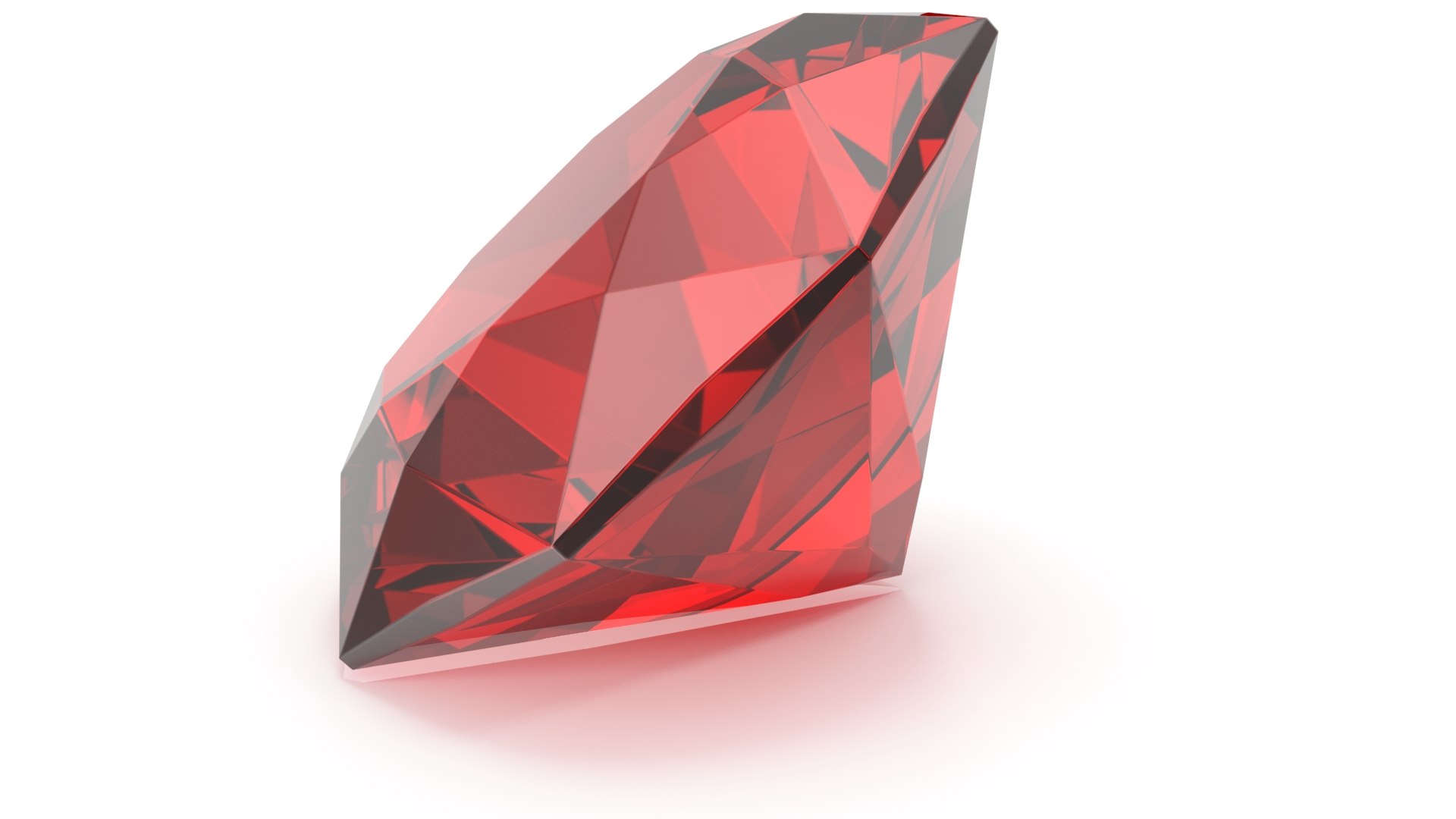 3D Model Single Cut Ruby - TurboSquid 1837817