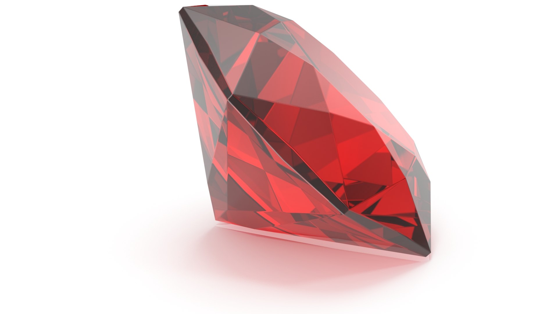 3D Model Single Cut Ruby - TurboSquid 1837817