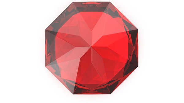 modelo 3d Rubí de un solo corte - TurboSquid 1837817