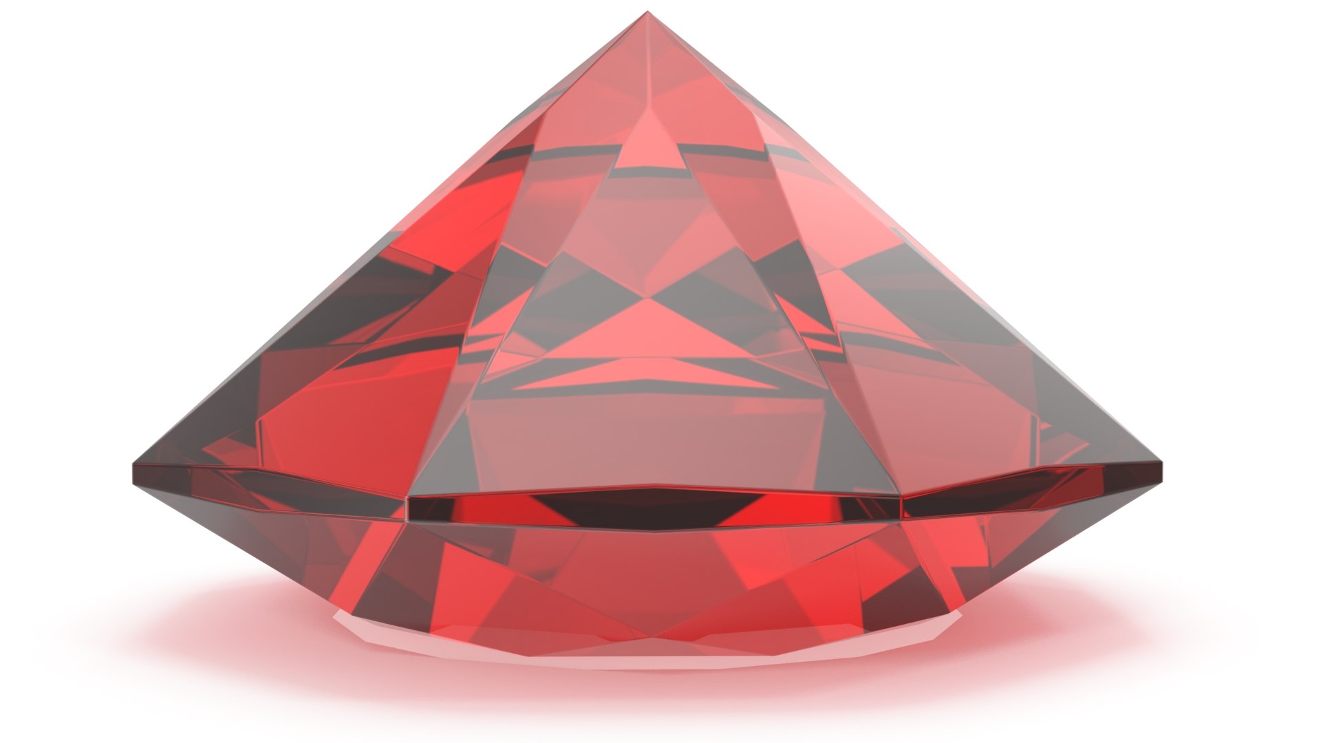 3D Model Single Cut Ruby - TurboSquid 1837817
