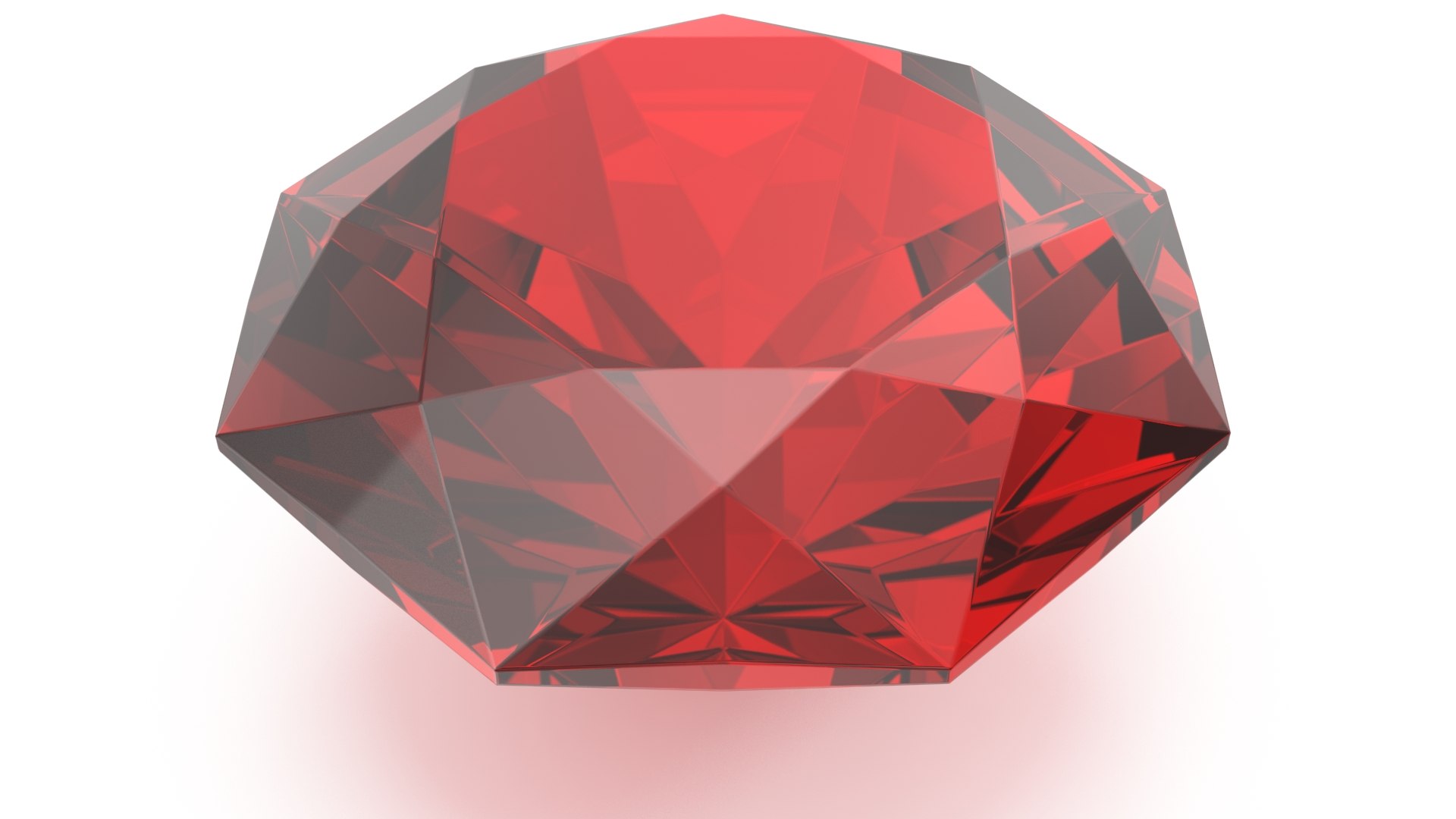 3D Model Single Cut Ruby - TurboSquid 1837817