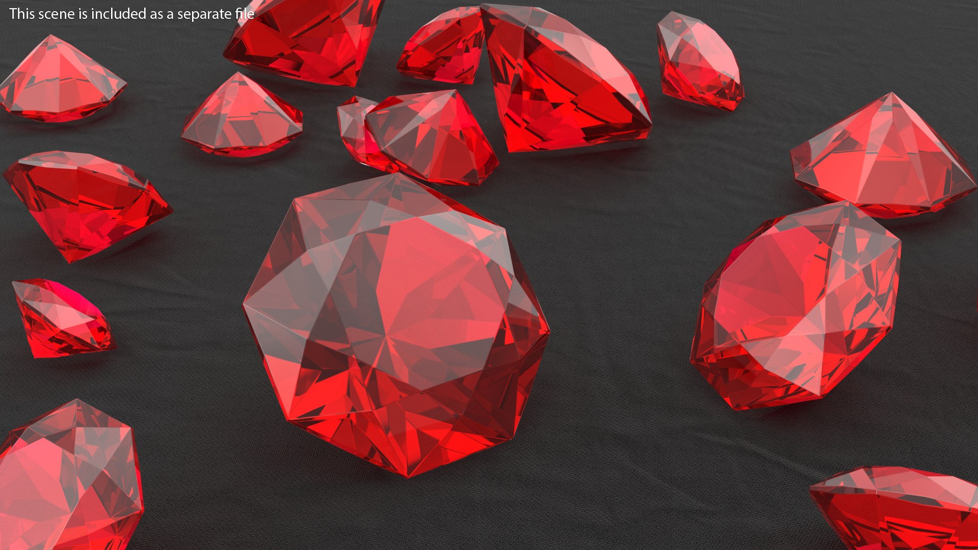 3D Model Single Cut Ruby - TurboSquid 1837817