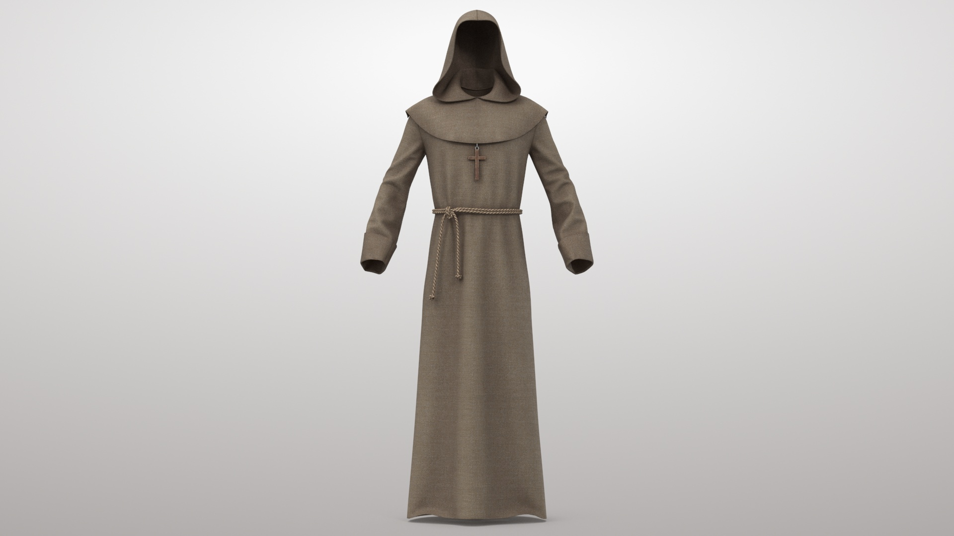 Monk Robe 1v PBR 3D - TurboSquid 1797021
