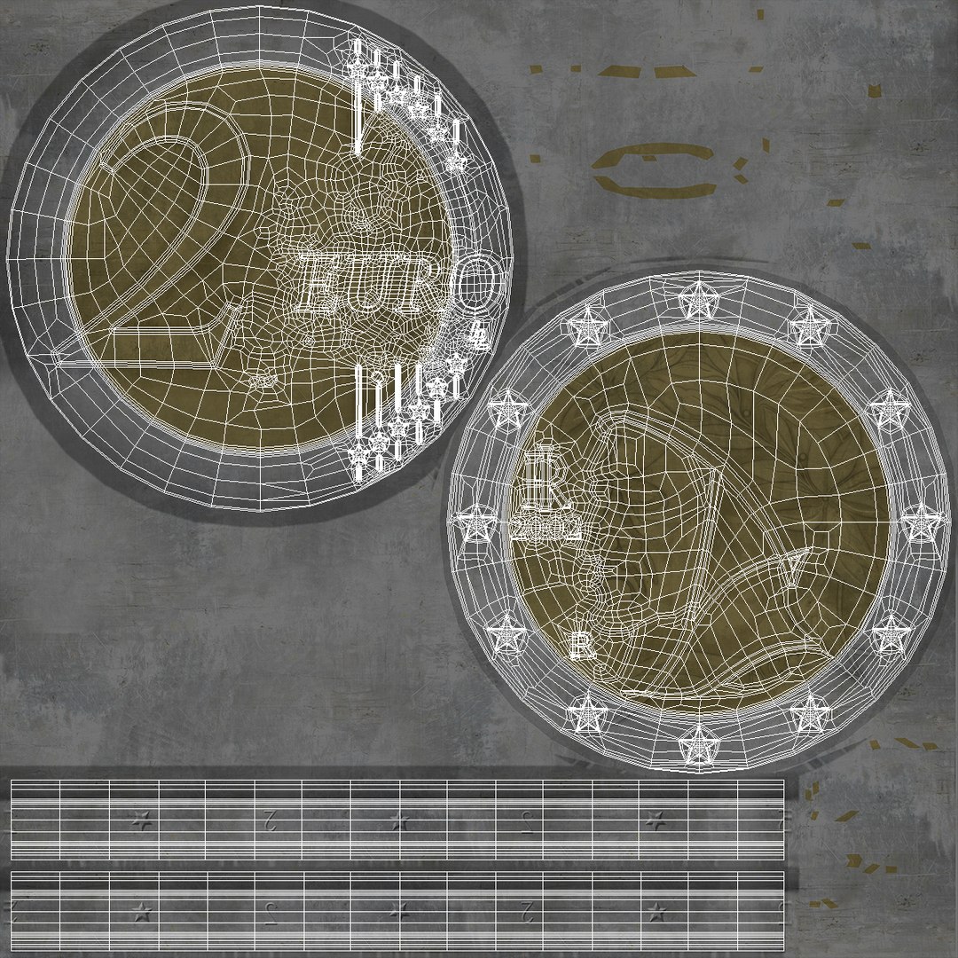 3D Italy BiMetallic 2 Euro Coin Model - TurboSquid 2146031